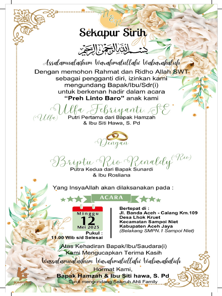 Sekapur Sirih - 20240503 - 110826 - 0000 | PDF