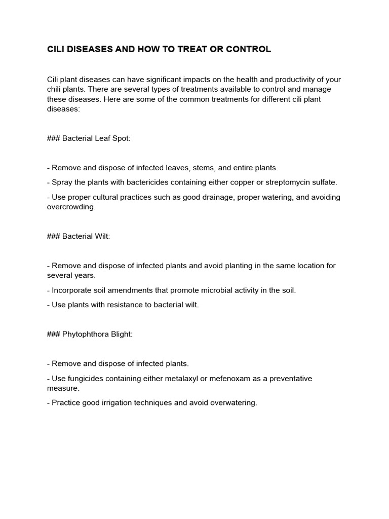 Chili Diseases | PDF | Fungicide