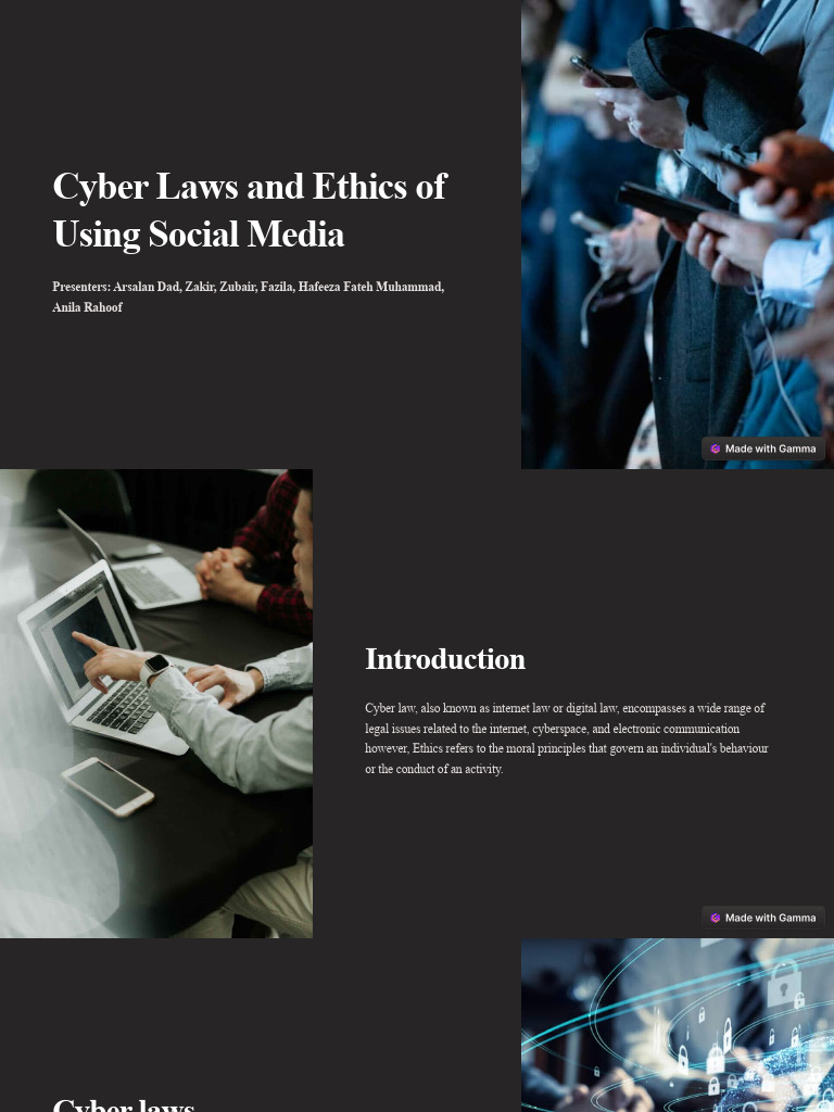 Cyber Laws and Ethics of Using Social Media | PDF | Cybercrime ...