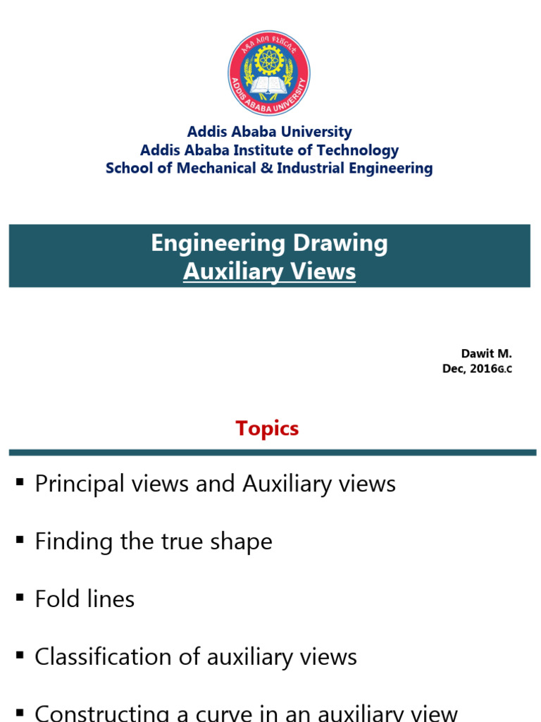 Understanding Auxiliary Views in Drawing | PDF | Length | Shape