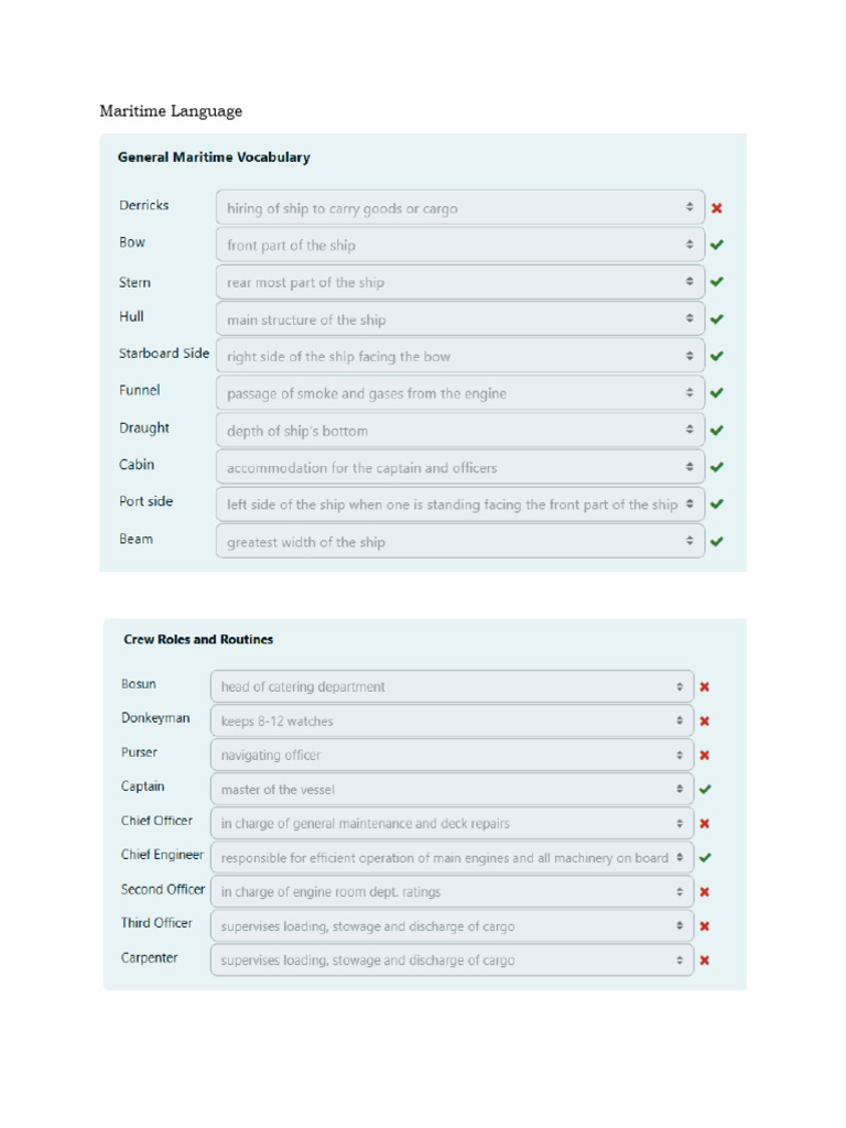 Maritime Language | PDF | Waste | Shipping