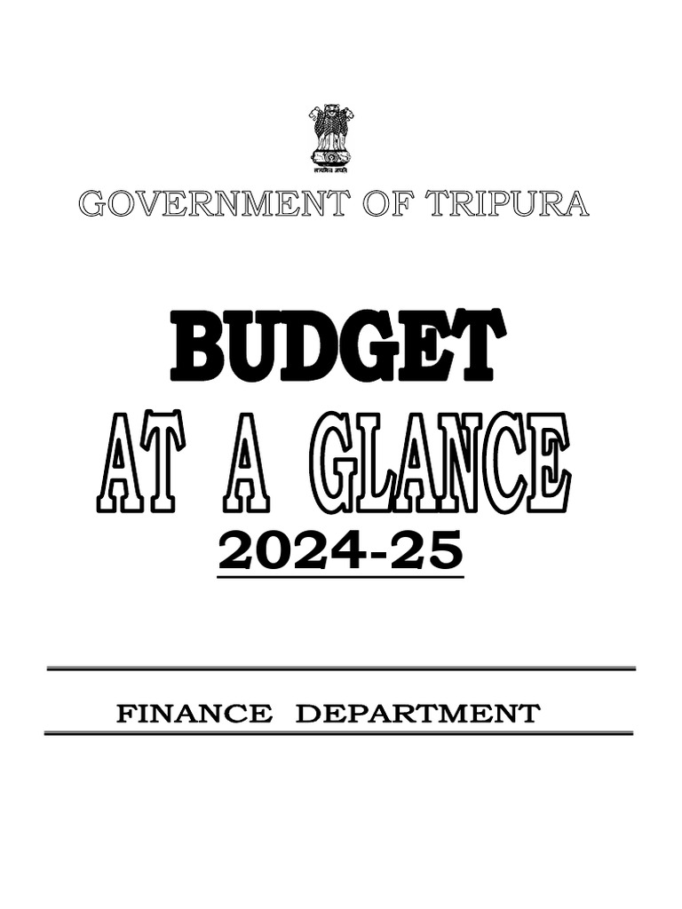 Budget at A Glance 2024-25 | PDF | Government Budget Balance | Balanced Budget
