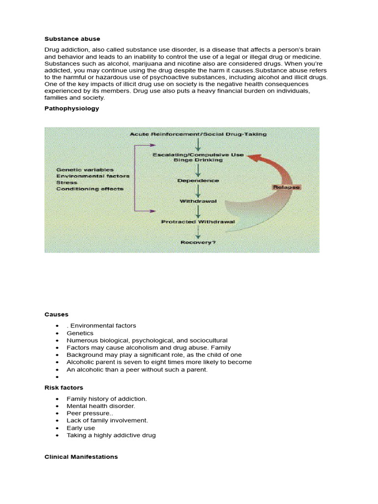 Substance Abuse Disorders Evidence And Experience - Step-by-Step Guide ...