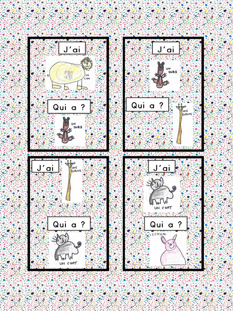 Jeu J'ai Qui A | PDF