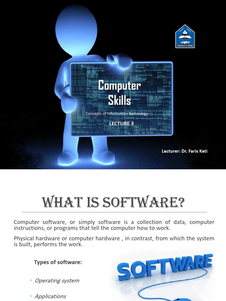 Lecture - 3 Computer Skill | PDF | Operating System | Software