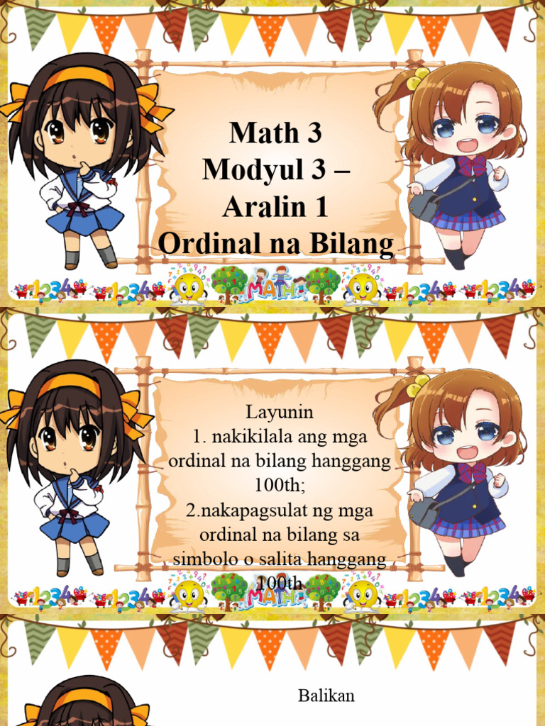 Math 3 - Module 3 - Aralin 1 | PDF