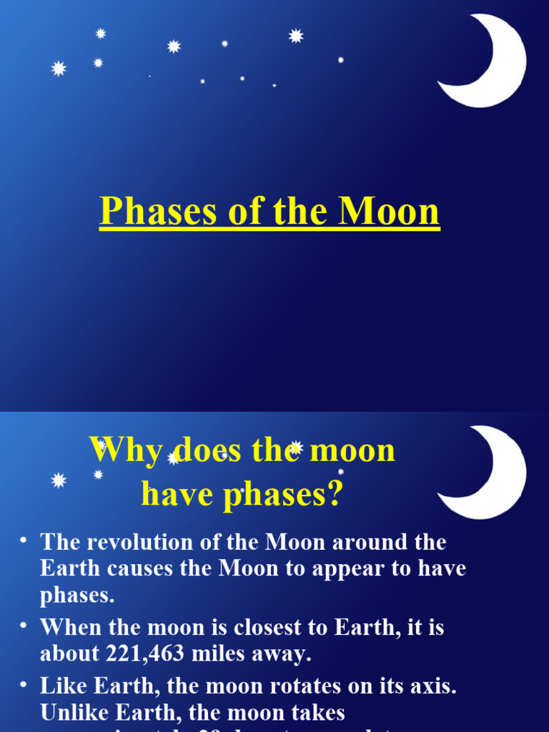 Moon Phases | PDF | Moon | Lunar Science