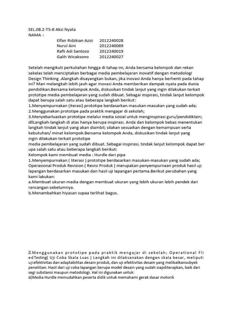 T5-8 Aksi Nyata | PDF | Ilmu Sosial