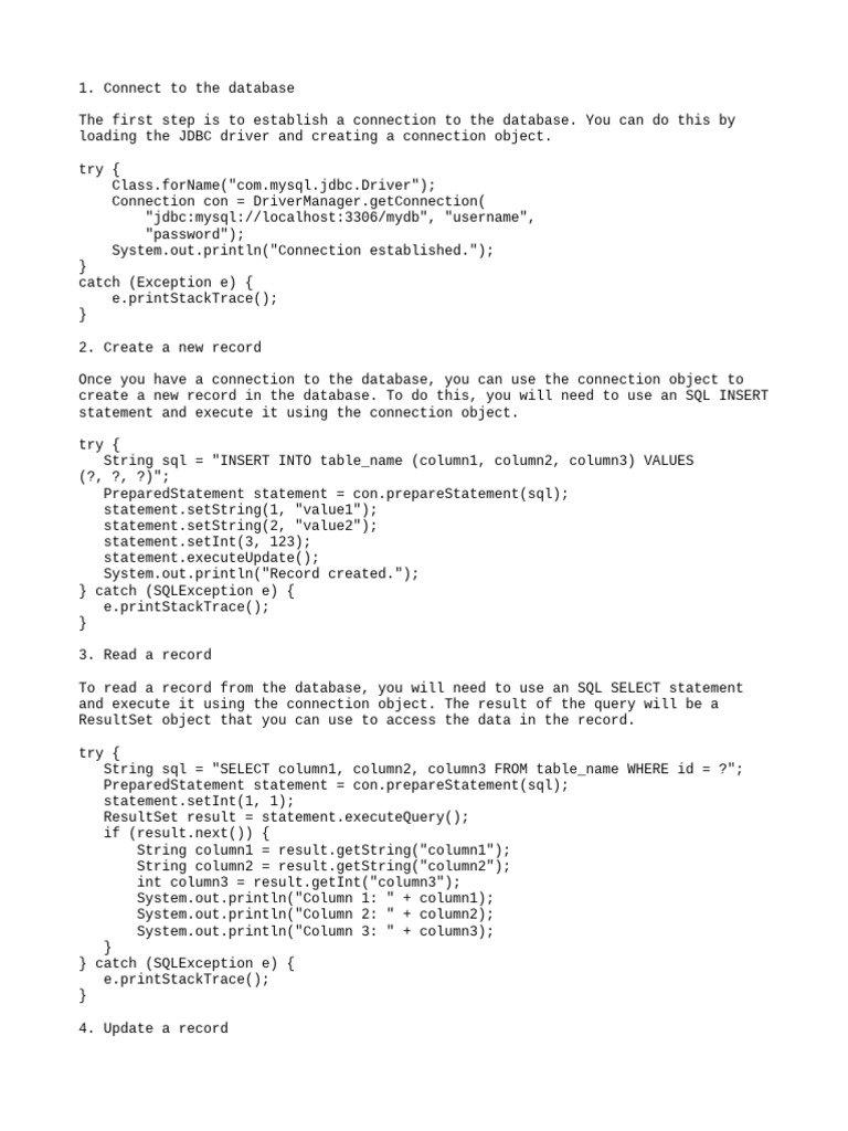 ALLCrud Operation | PDF | Databases | Sql ALLCrud Operation | PDF | Databases | Sql