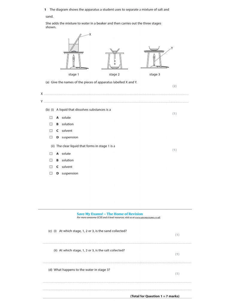 Chemistry Chapter 1&2 Topical Test | PDF