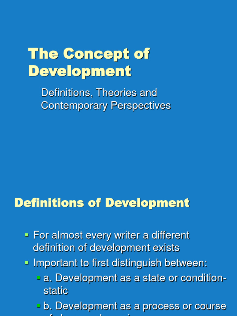 2nd Concepts of Development Definitions Theories and Contemporary ...