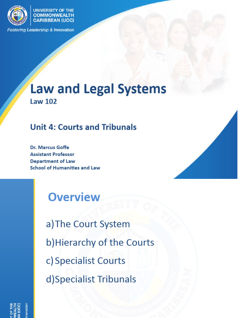 Law and Legal Systems - Unit 4 | PDF | Precedent | Supreme Courts