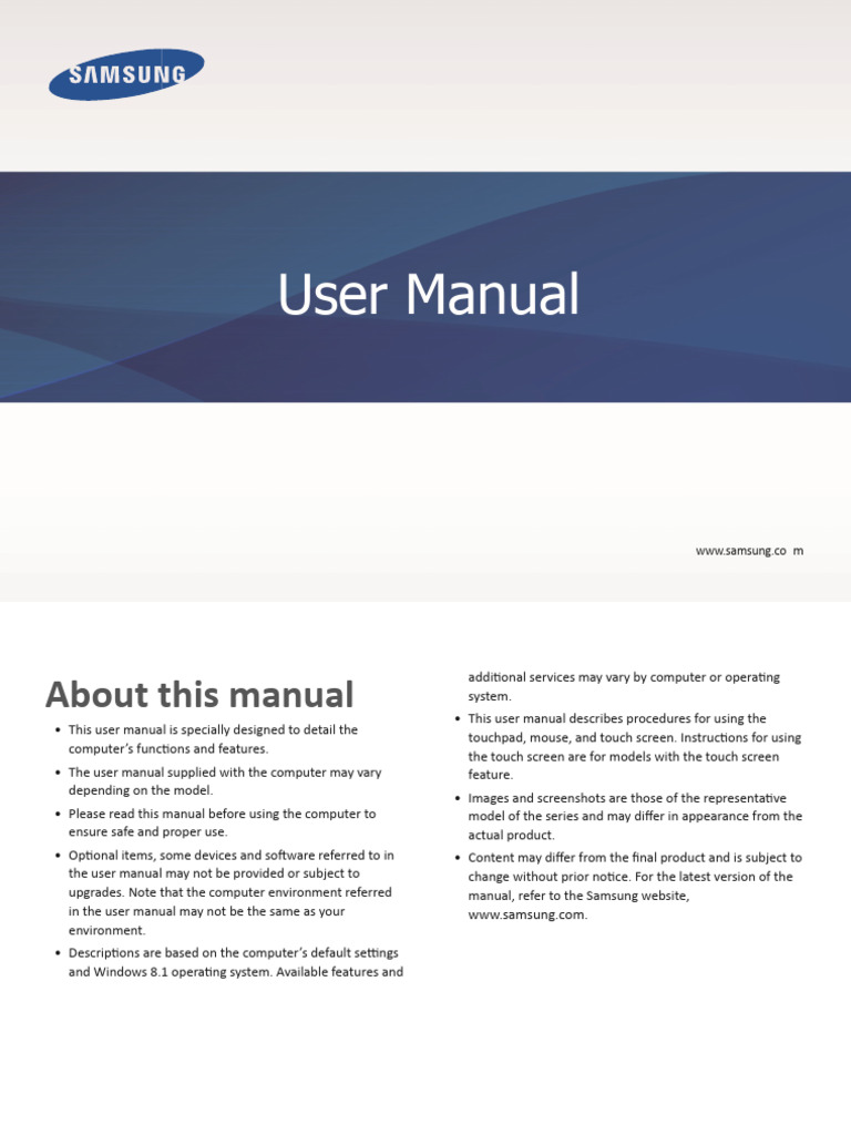 Samsung Manual | PDF | System Software | Computer Science