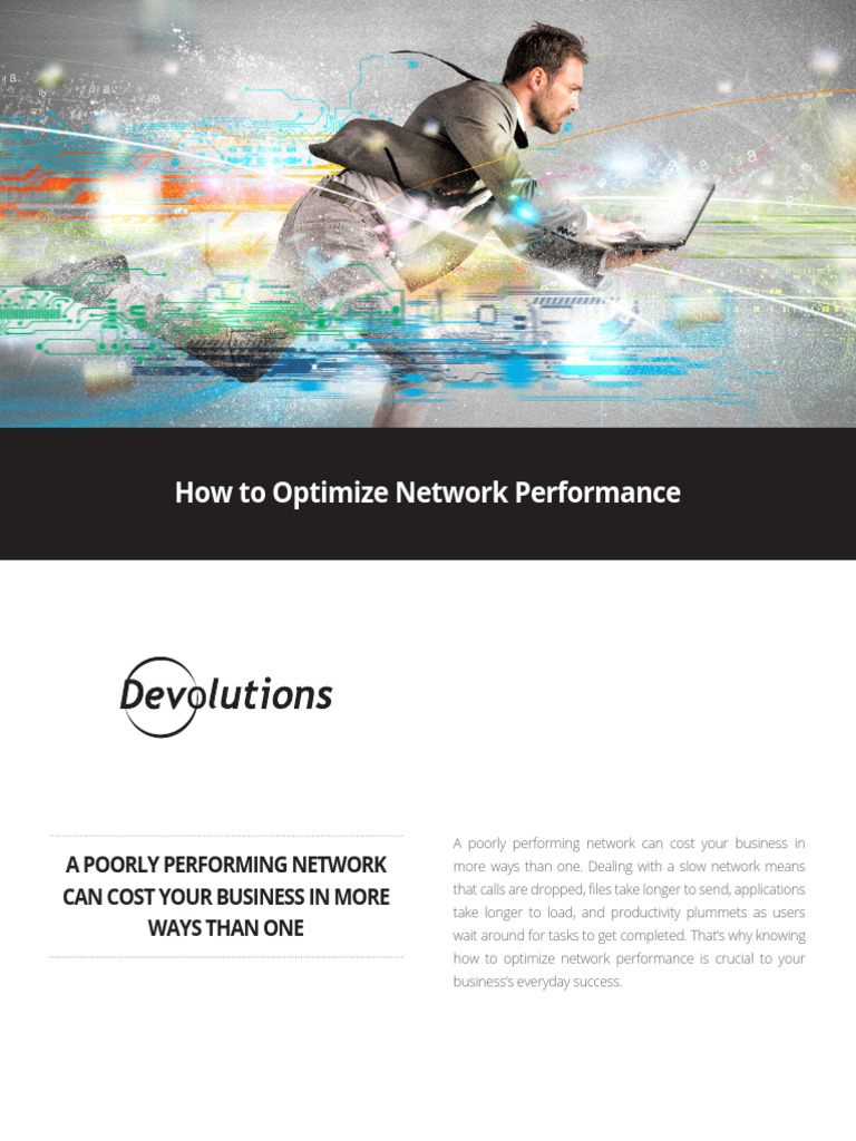How To Optimize Network Performance Pdf Computer Network Troubleshooting