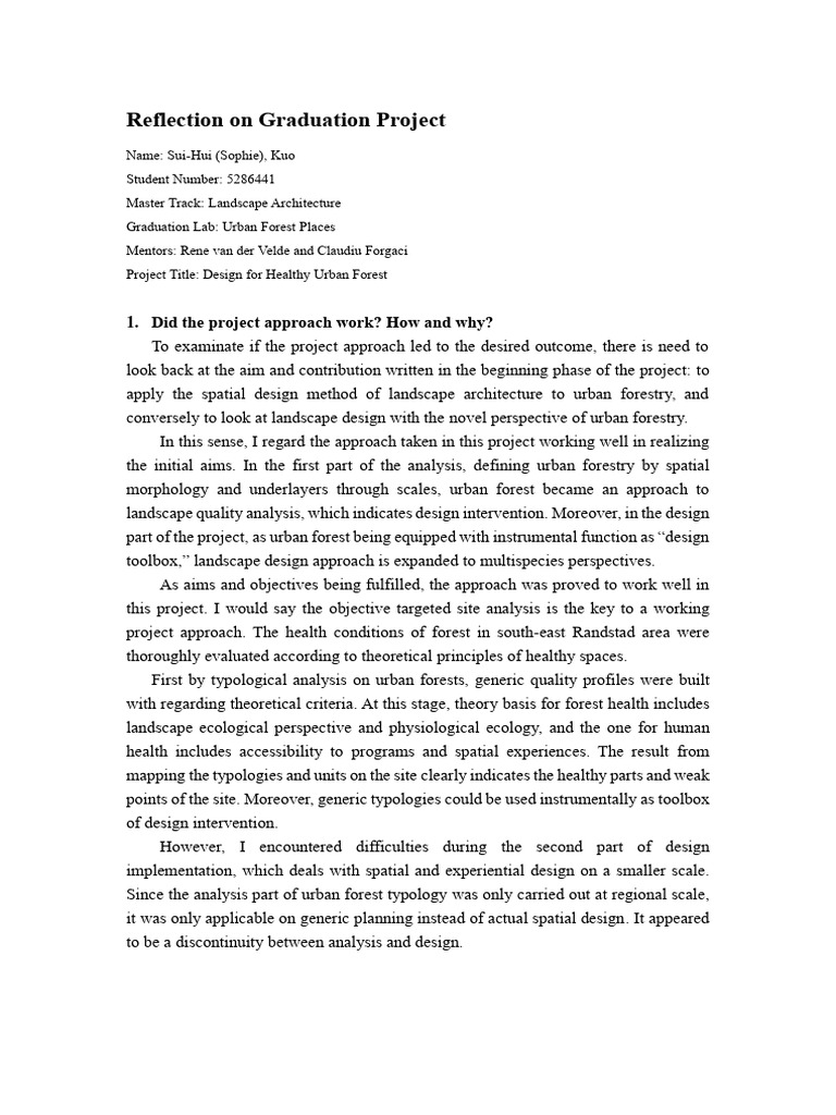 Reflection SuiHuiKuo 5286441 | PDF | Design | Landscape