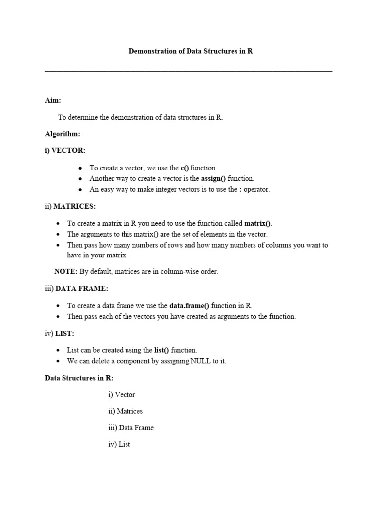 DWDM - Lab Manual1 | Download Free PDF | Matrix (Mathematics) | Mathematics