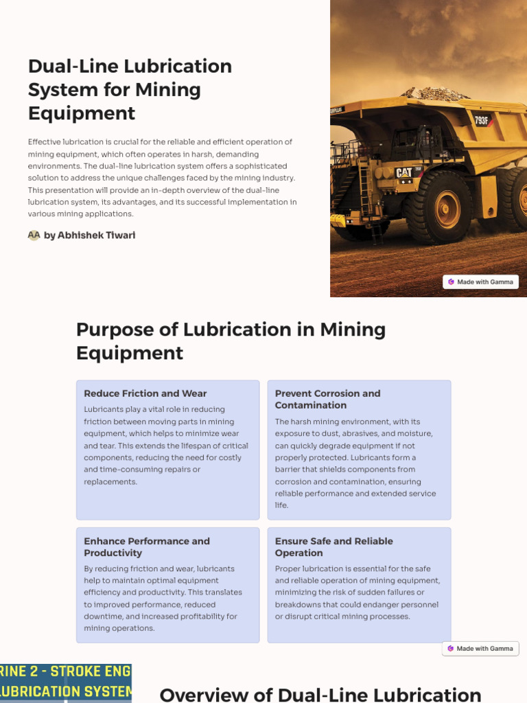 Dual-Line-Lubrication-System-for-Mining-Equipment | PDF | Reliability ...