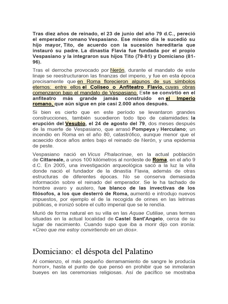Emperadores Flavios Antoninos | PDF | Marco Aurelio | Roma antigua
