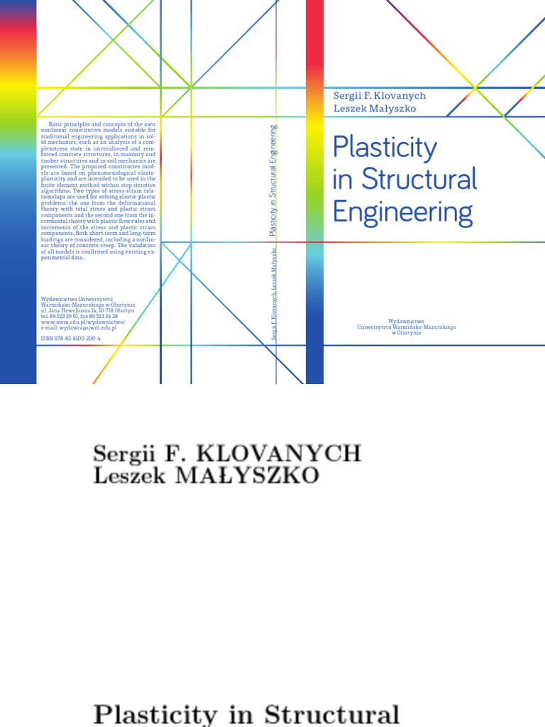 Plasticity in Structural Engineering 201 | PDF | Finite Element Method | Stress (Mechanics)