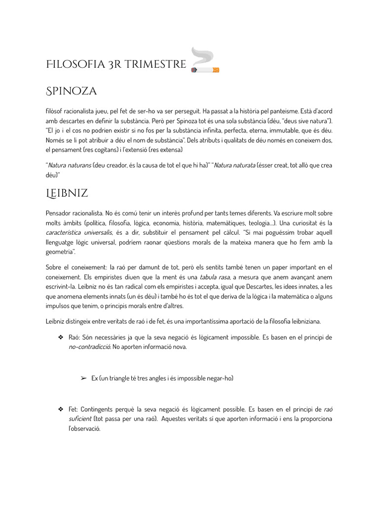 Filosofia 2nBAT 3r Trimestre | PDF