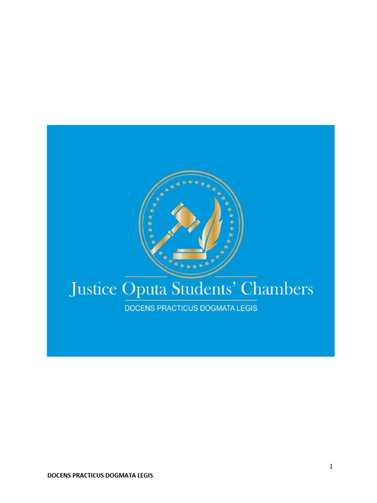 Administrative Law II Joc Note Series (Second Semester) - 1-1 | PDF ...