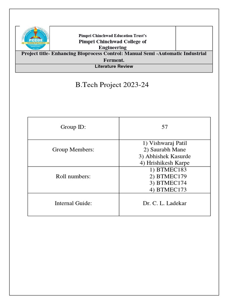 Project Literature Review Final | Download Free PDF | Biology