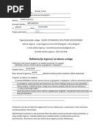 Obrazac o Reklamaciji | PDF