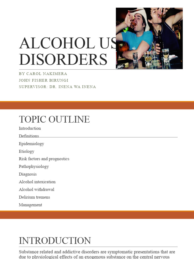 Alcohol Use Disorders | PDF | Alcoholism | Substance Dependence