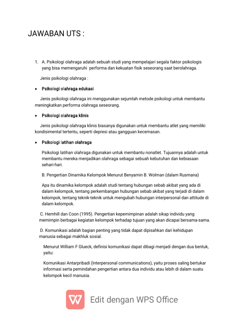 UTS Achmad Bachrul Rizal - 230010007 WPS Office | PDF