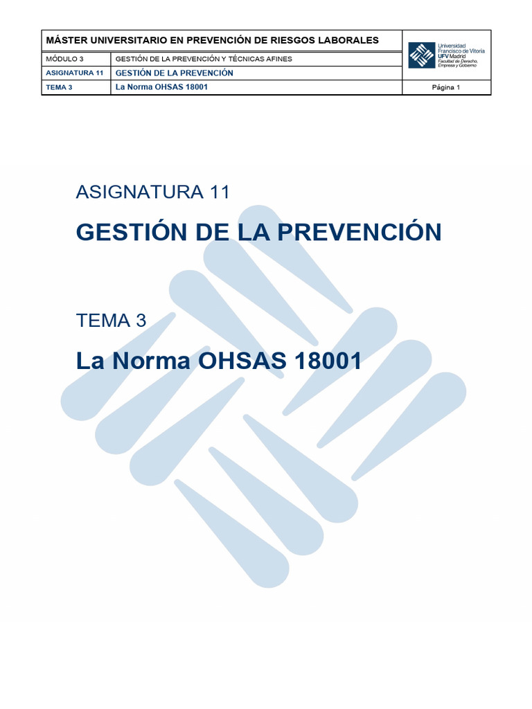Tema 3. Norma OHSAS 18001 | PDF | Business