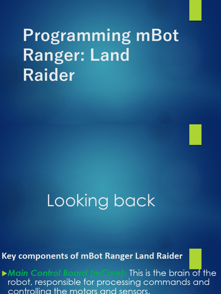 Programming MBot Ranger | PDF