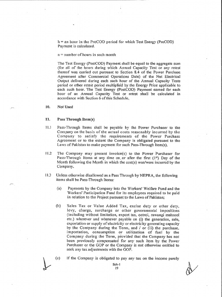 Pass Through Items | PDF