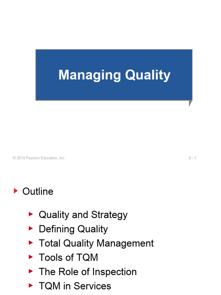 Total Quality Management Strategies | PDF | Quality Management | Lean ...