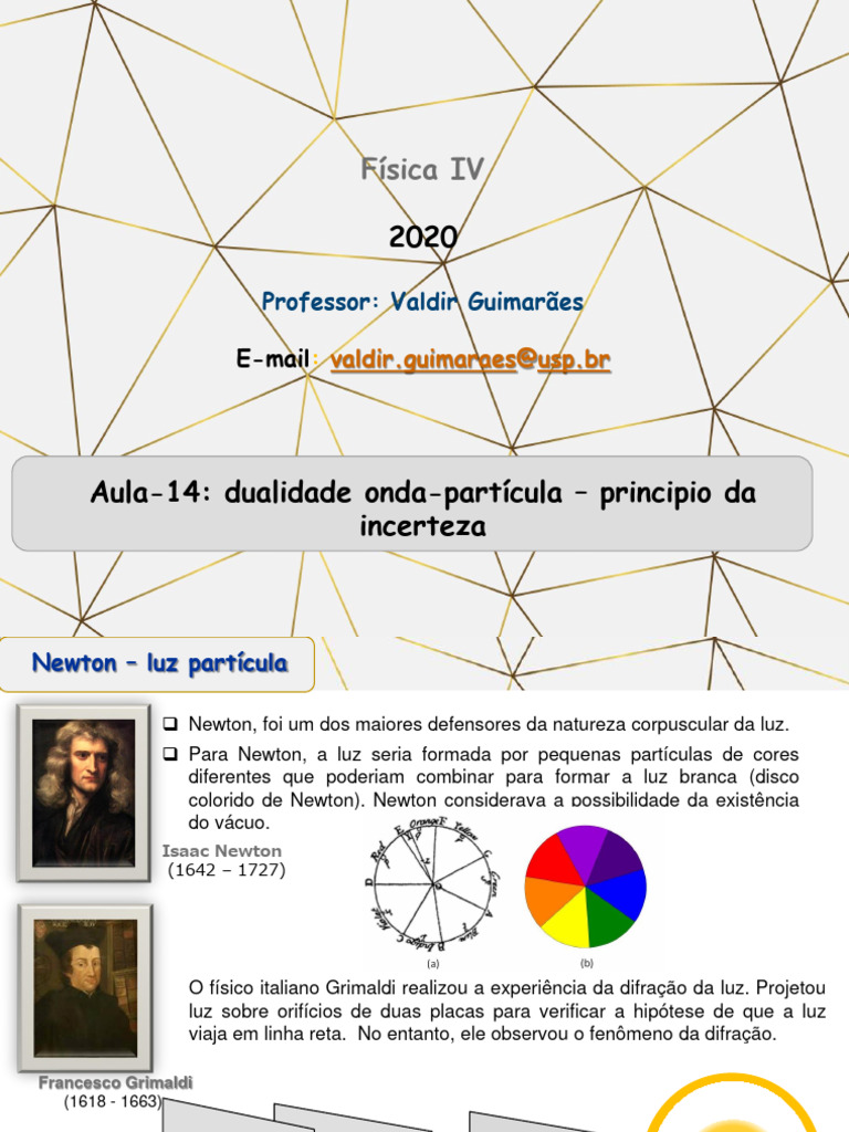 Dualidade Onda-Partícula na Luz | PDF | Luz | Fóton