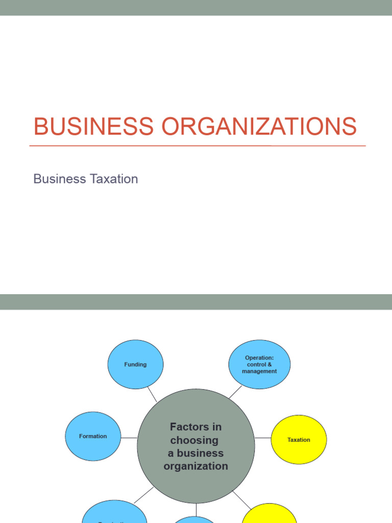 Business Taxation | PDF | S Corporation | Taxes
