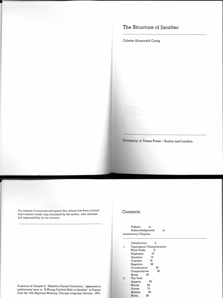 Craig 1977 Structure Jacaltec Ch 13 | PDF