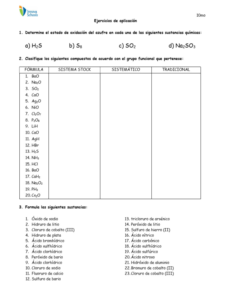 Ejercicios Décimo | PDF