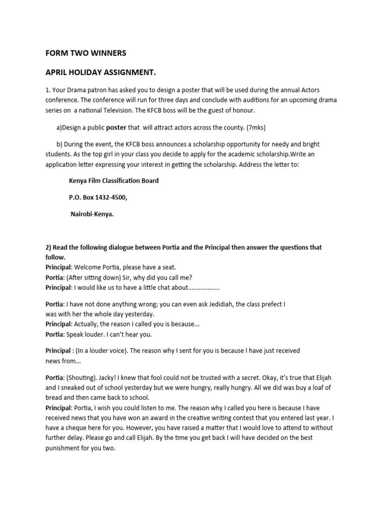 Form 2 Winners | PDF