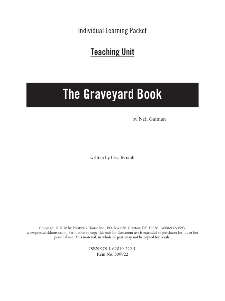 The Graveyard Book Lesson Plan | PDF
