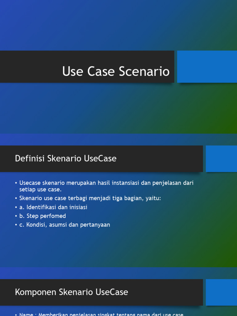 Use Case Scenario | PDF