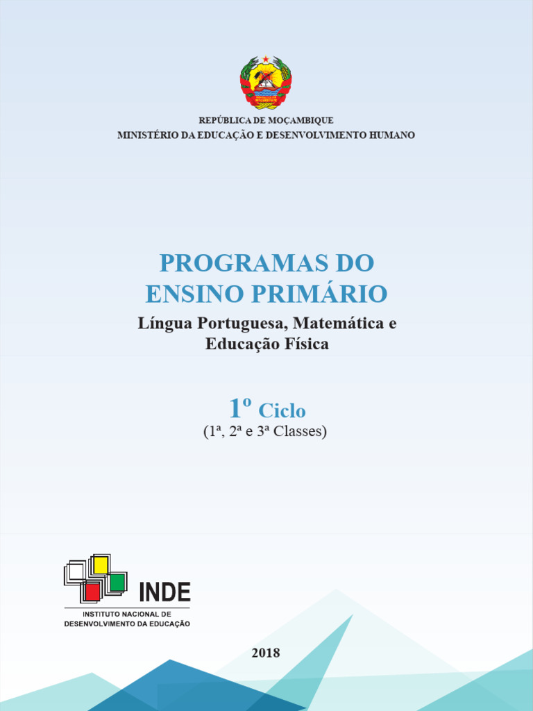 Programas 1º Ciclo EP2018 | PDF | Pedagogia | Aprendizado