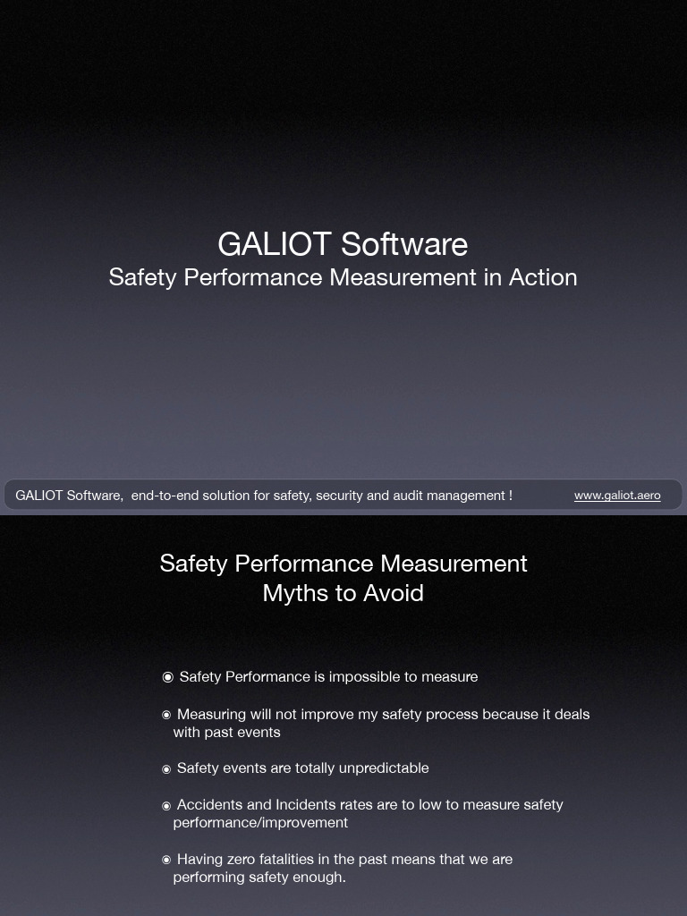 GALIOT: Safety Performance Management | PDF | Risk | Performance Indicator