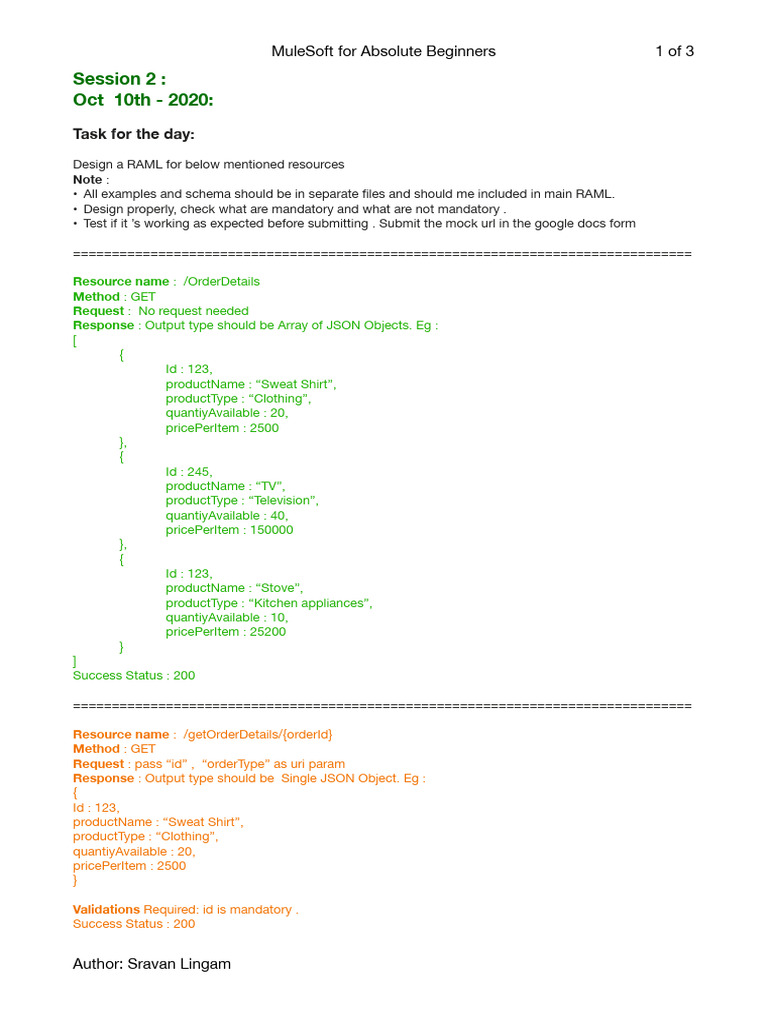 Session 2 Assigment DesginingAPIs 3 | PDF | Json | Computing