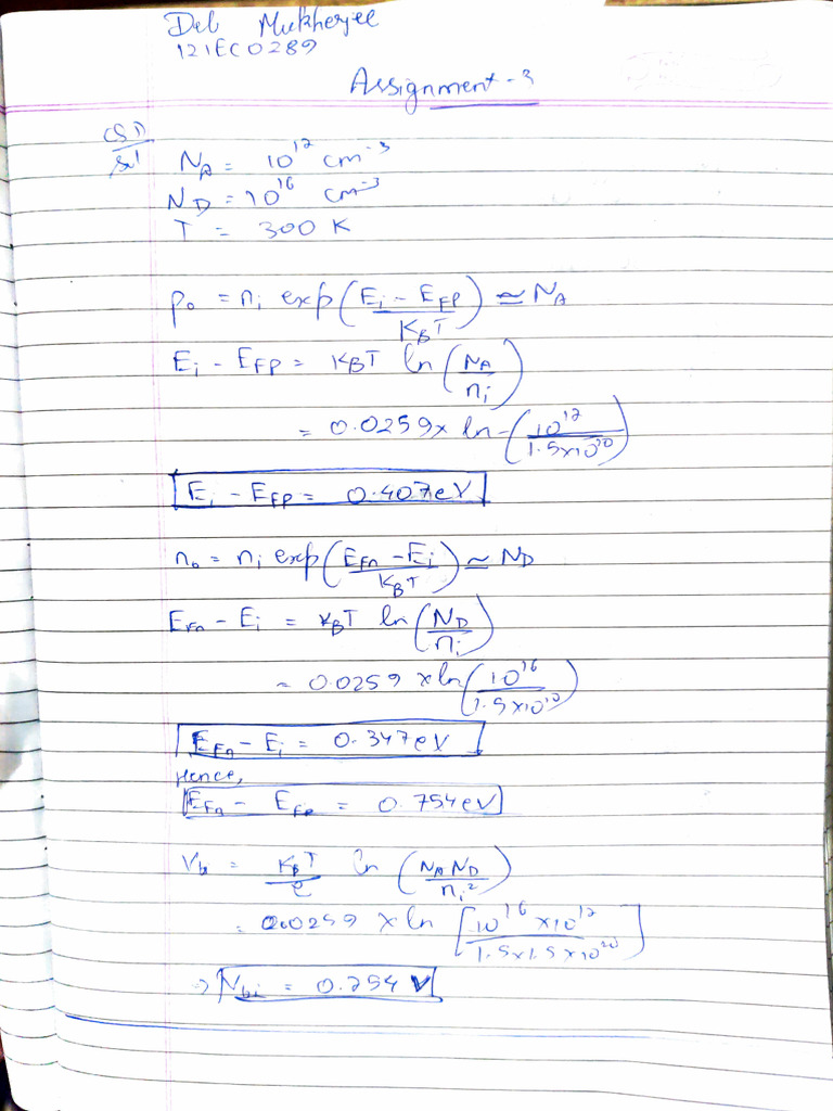 Deb Mukherjee Physics Assignment Insights | PDF