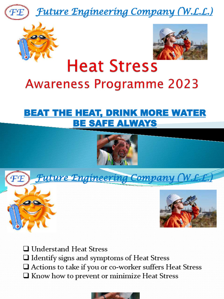 Heat Stress Control 2023 | PDF | Hyperthermia | Diseases And Disorders
