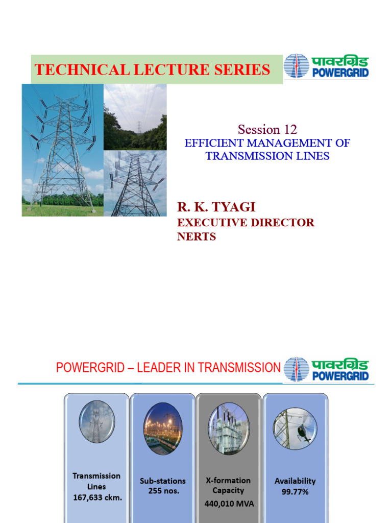 Efficient Management of Transmission Lines_SESSION-12 | PDF | Insulator (Electricity) | Electric ...