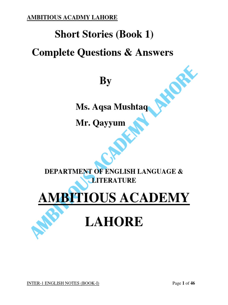 Ambitious Inter 1 English Book 1 (Taleem Asaan) | PDF | Mars | Vegetables