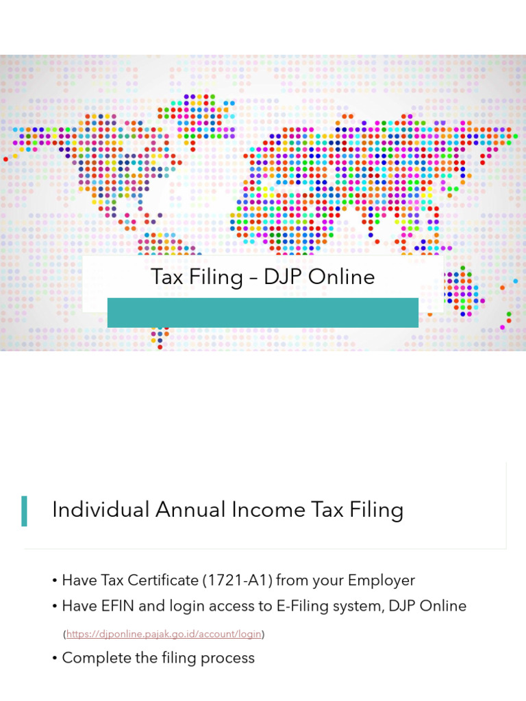 Tax Filing - DJP Online | PDF | Business | Finance & Money Management
