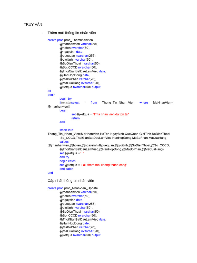TRUY VẤN DỮ LIỆU TRONG DATABASE QUẢN LÝ CHUỖI DỊCH VỤ FnB | PDF