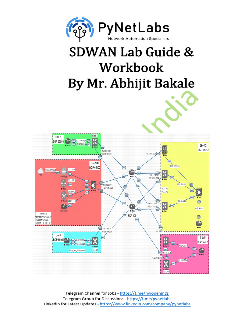 SD-WAN Lab Guide | Download Free PDF | Virtual Private Network | Computer Network